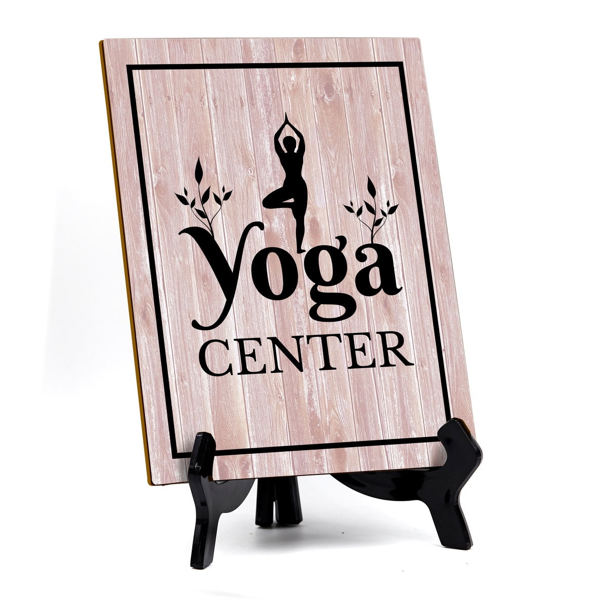 Signs ByLITA Yoga Center Table Sign with Acrylic Stand (6x8“) - Walmart.com