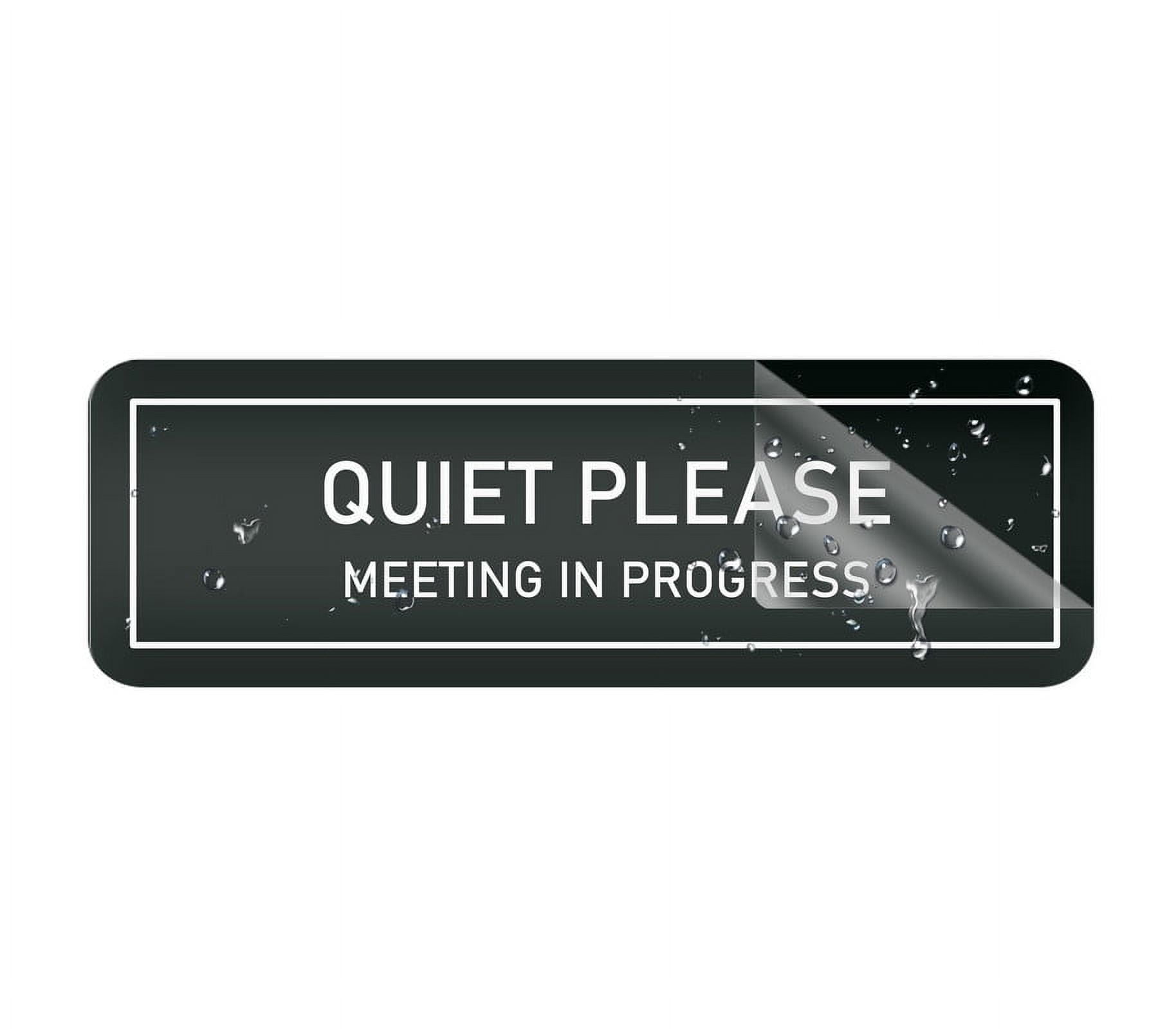 Signs Bylita Basic Quiet Please Meeting In Progress Wall Or Door Sign ...