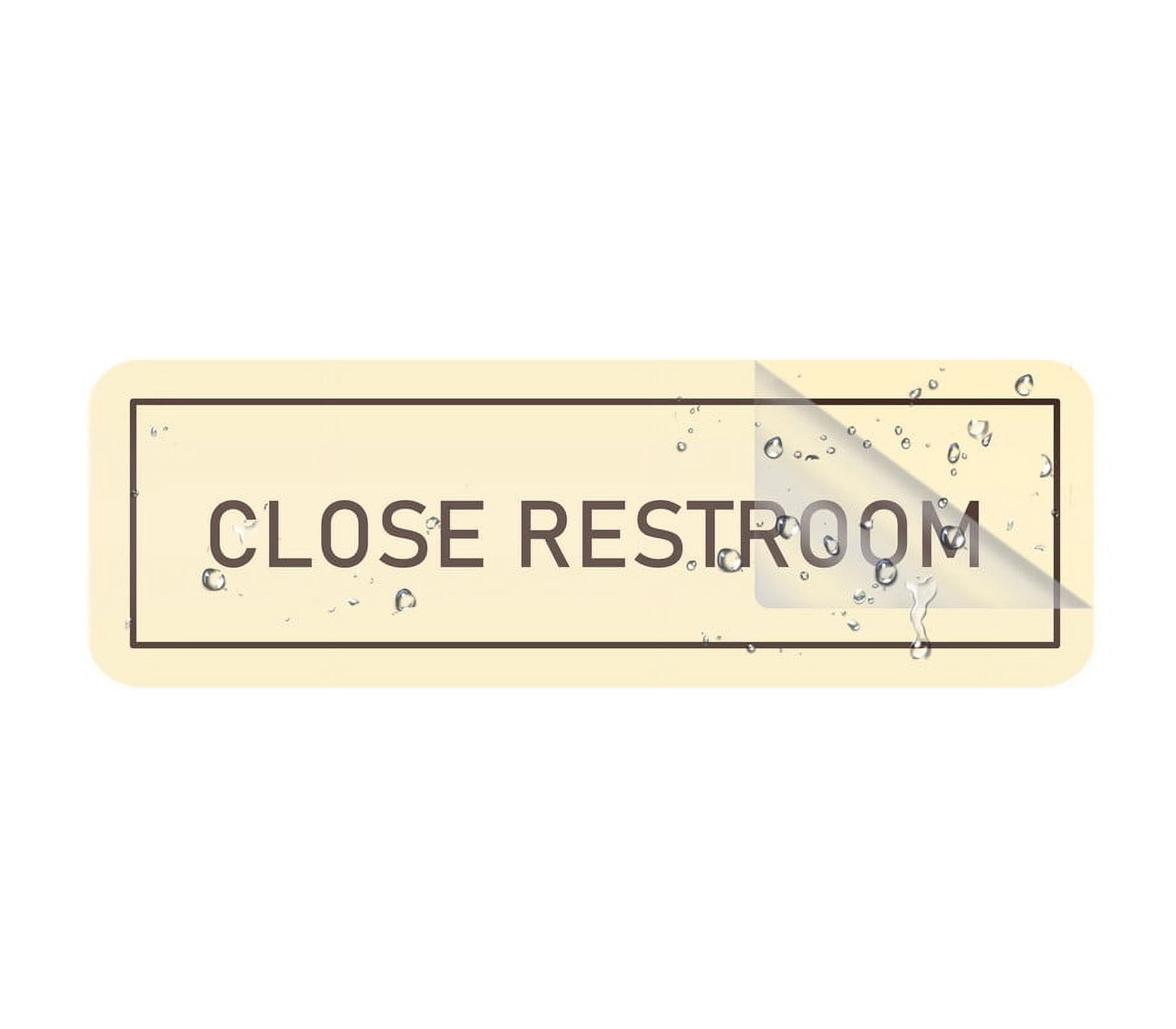 Signs Bylita Circle Close Restroom Wall Or Door Sign 10X3 Inch Sign ...