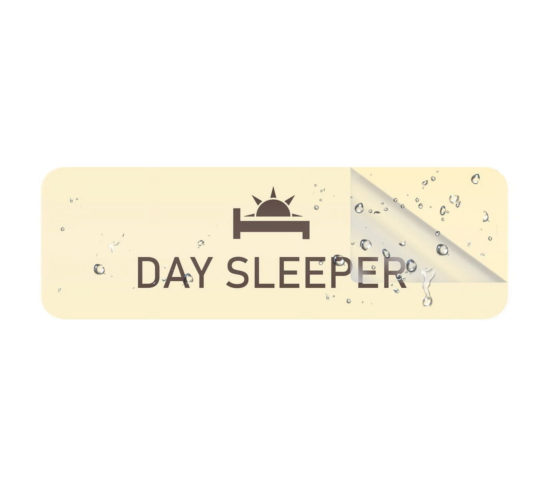 Signs Bylita Circle Day Sleeper Wall Or Door Sign Signage Plastic ...