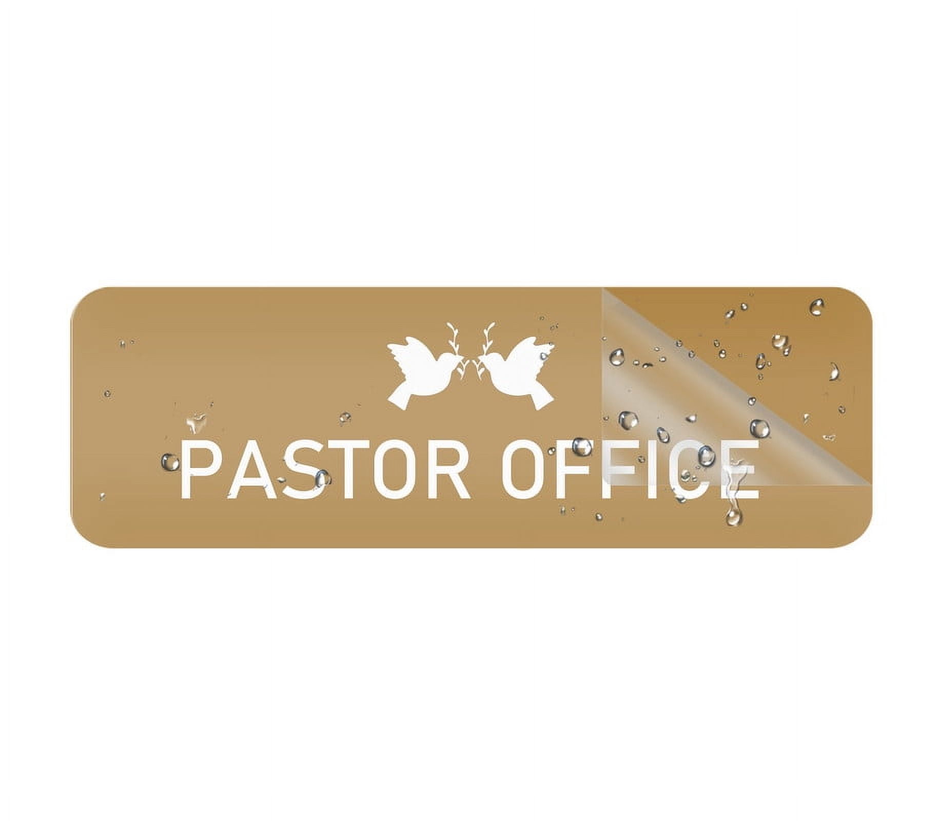 Signs Bylita Circle Pastor Office Wall Or Door Sign Urable Plastic Sign ...