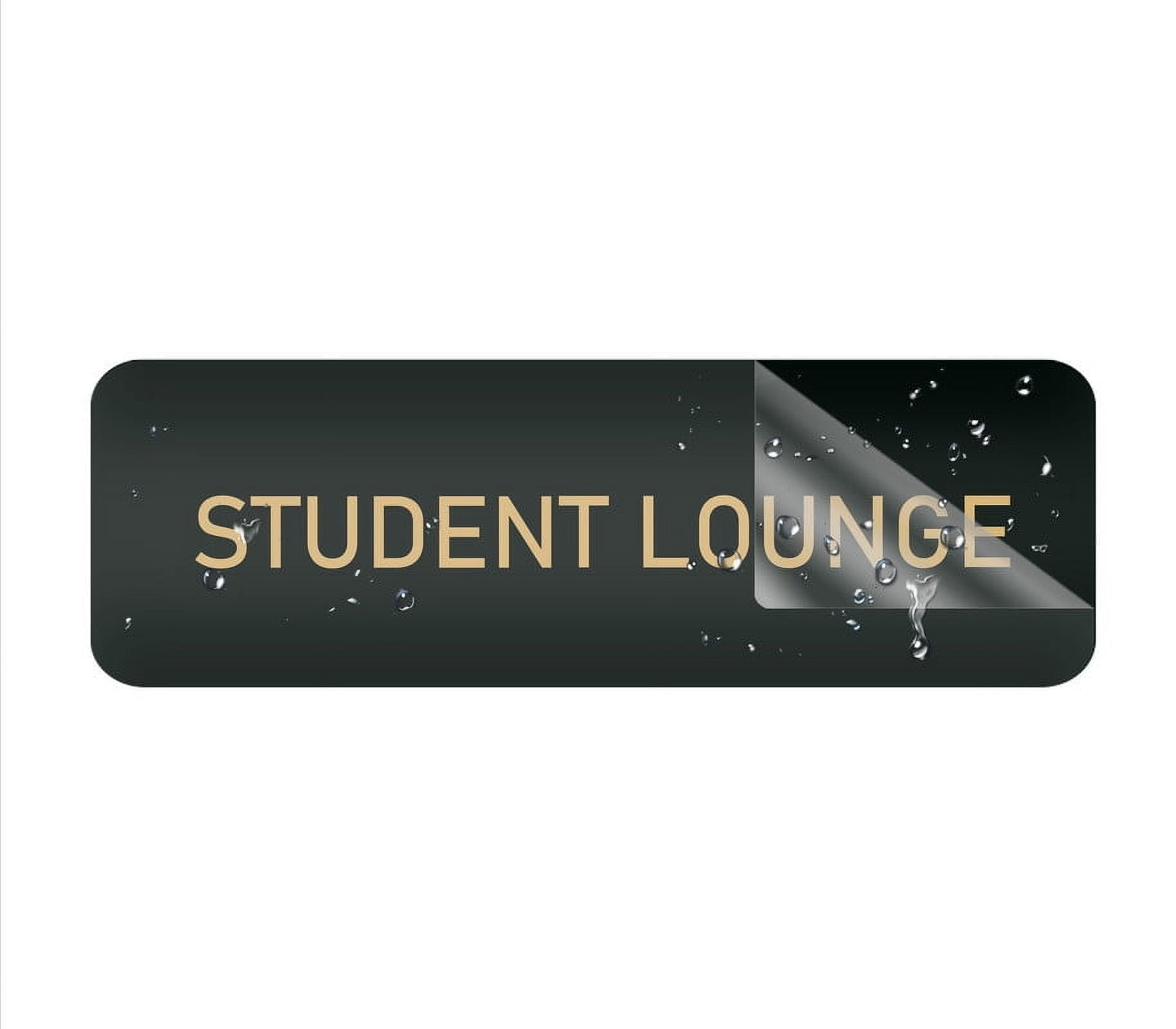 Signs Bylita Circle Student Lounge Sign Acrylic Plastic Sign With ...