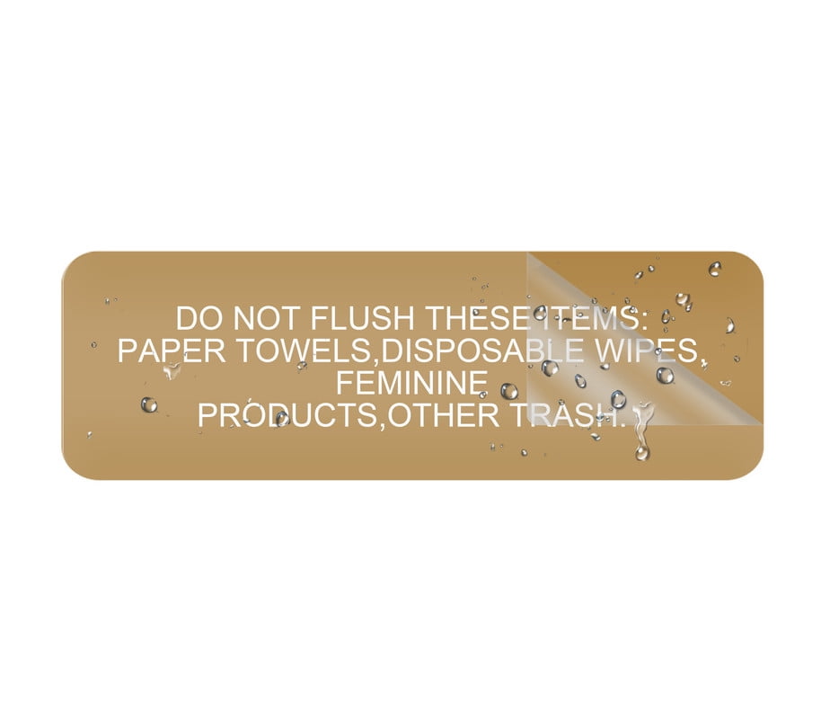 Signs Bylita Designer Do Not Flush These Items Paper Towels Disposable ...
