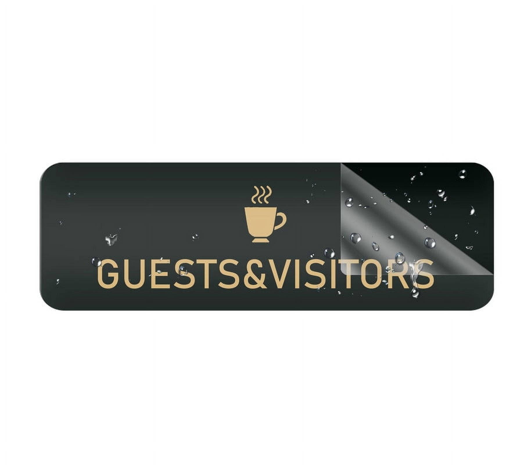 Signs Bylita Designer Guests & Visitors Wall Or Door Sign Acrylic Sign ...