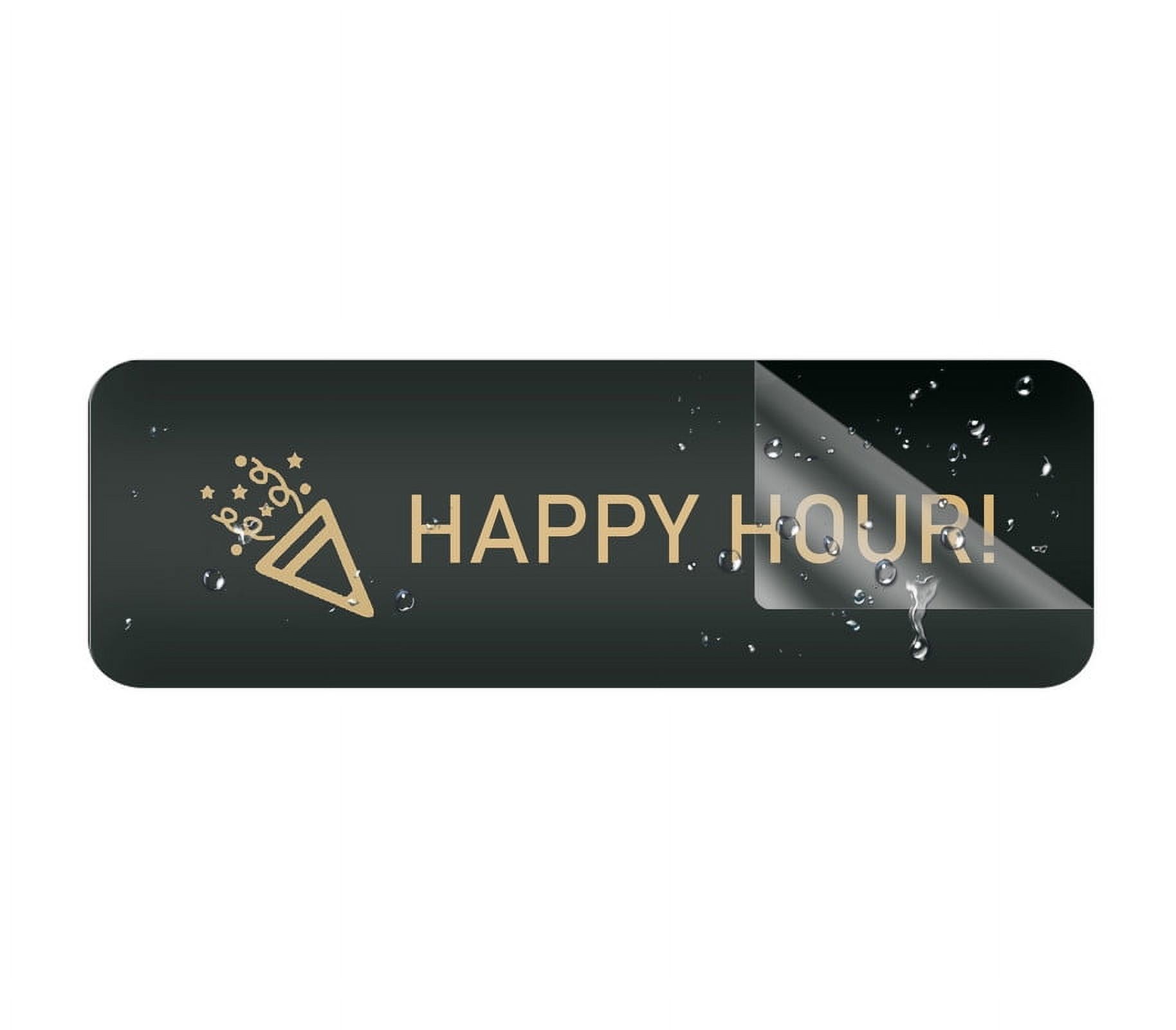 Signs Bylita Designer Happy Hour Wall Or Door Sign Acrylic Plastic Sign ...