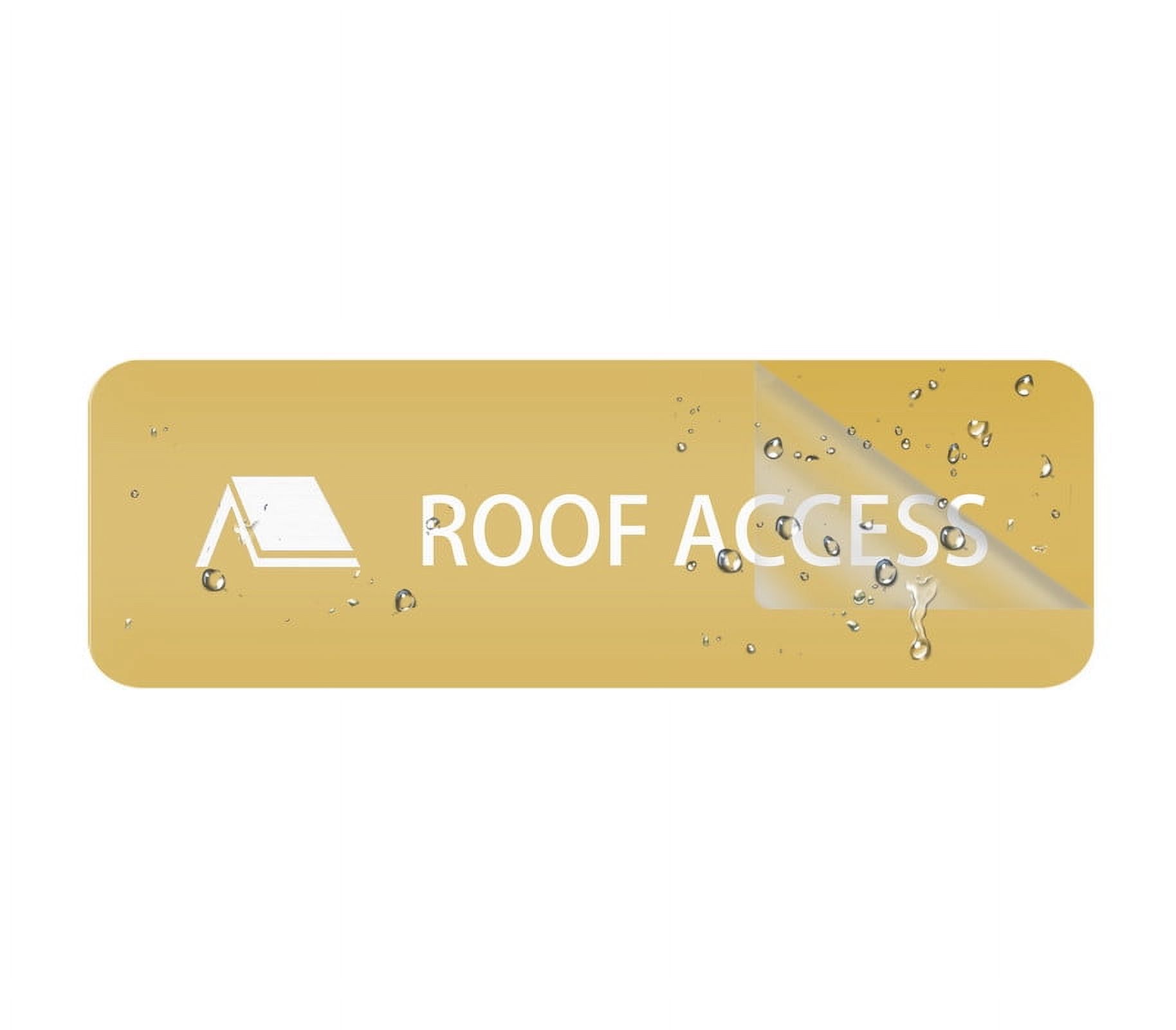 Signs Bylita Designer Roof Access Wall Or Door Sign Acrylic Sign For ...