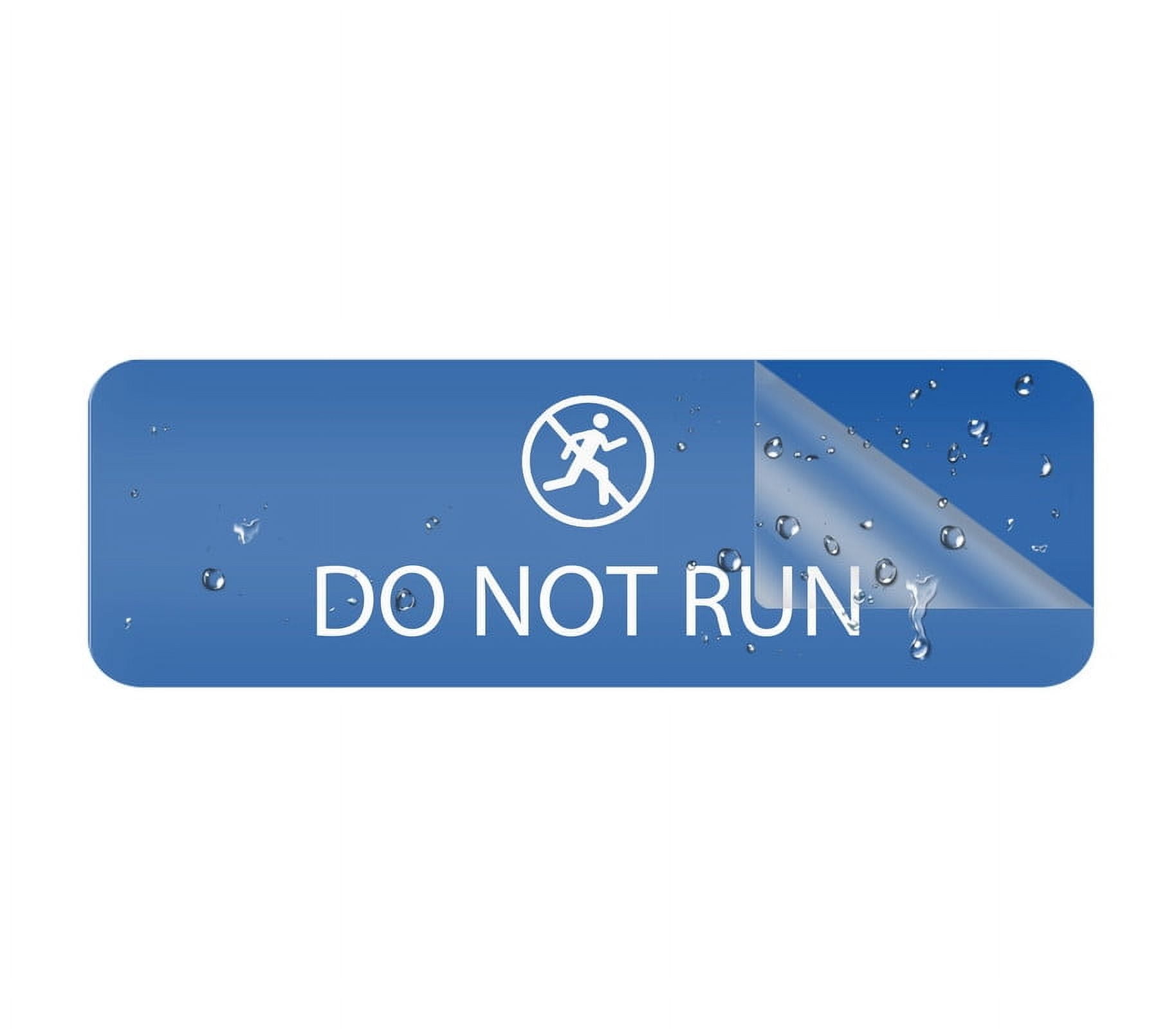 Signs Bylita Fancy Do Not Run Wall Or Door Sign Acrylic Sign For ...