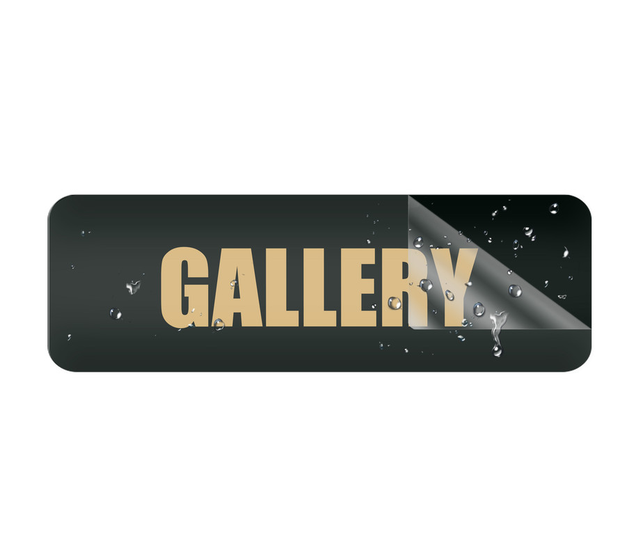 Signs Bylita Fancy Gallery Sign Laser-Engraved Lettering Durable Abs ...