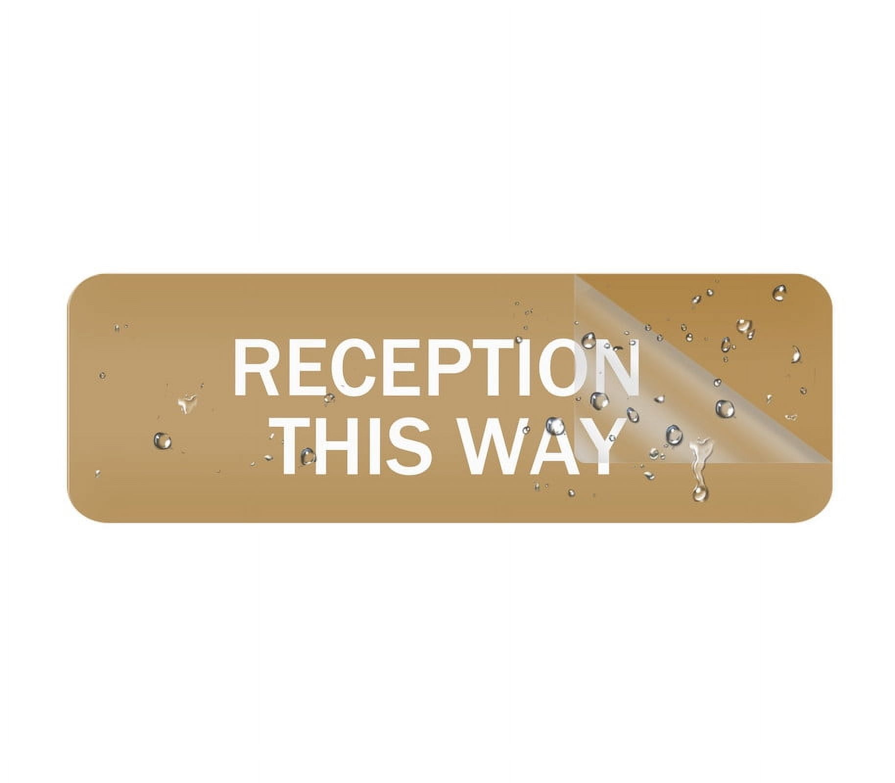 Signs Bylita Fancy Reception This Way Sign Strong Self-Adhesive Signs ...