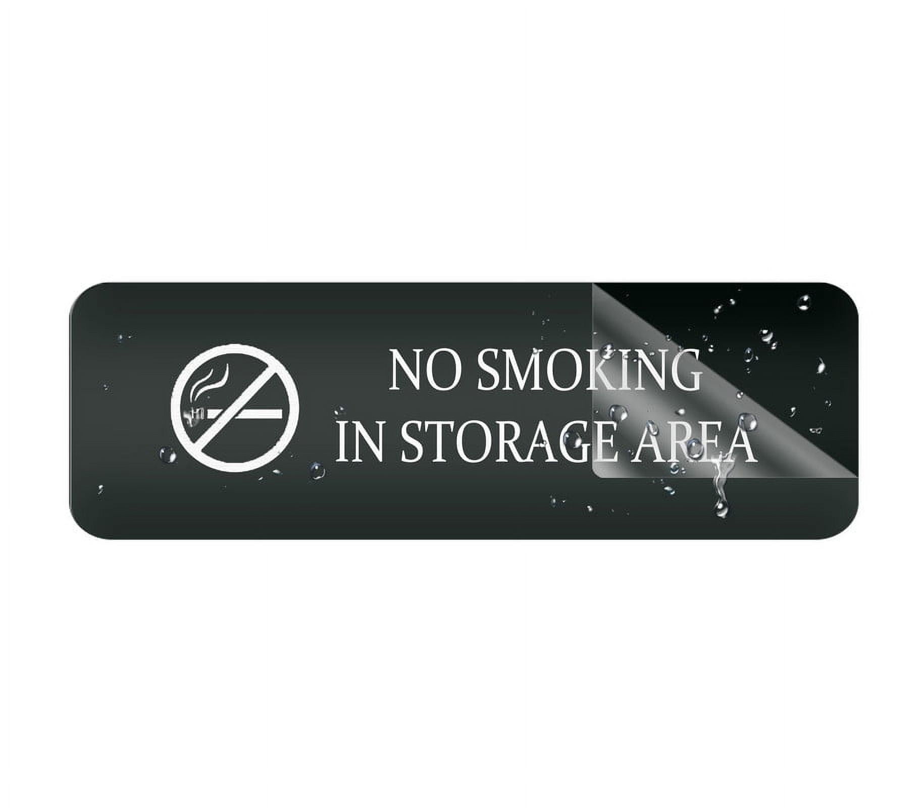 Signs Bylita Fancy No Smoking In Storage Area Durable Laser Engraved ...