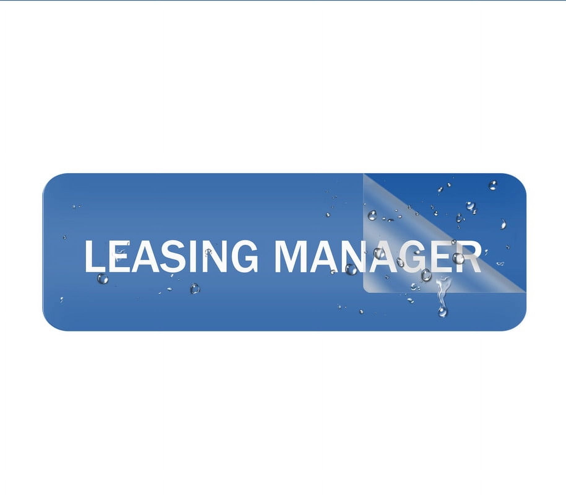 Signs Bylita Leasing Manager Black Frame Desk Sign 10X3 10 X 3 Inches ...