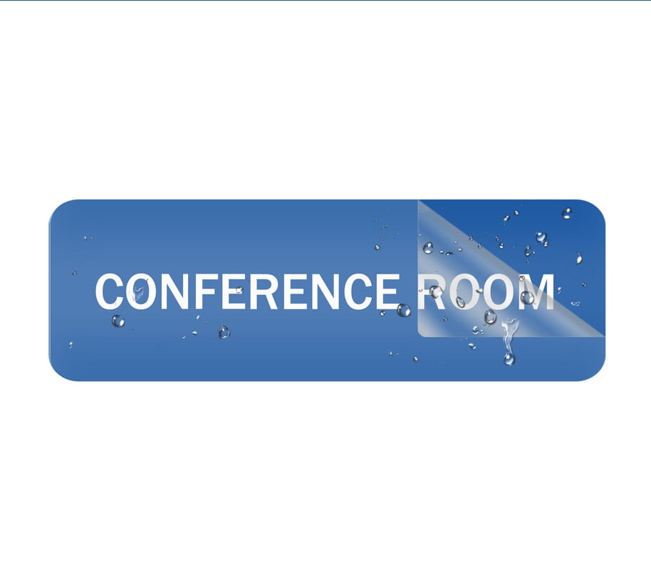 Signs Bylita Oval Conference Room Sign Laser-Engraved Lettering Durable ...