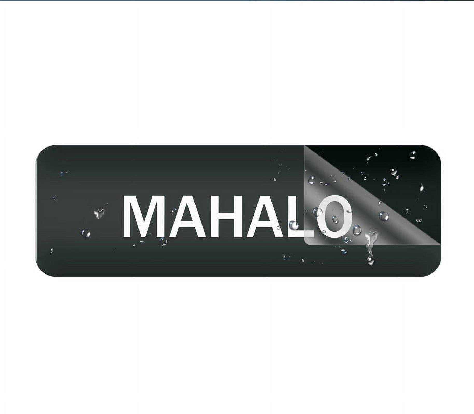 Signs Bylita Oval Mahalo Wall Or Door Sign Acrylic Sign For Office Door ...