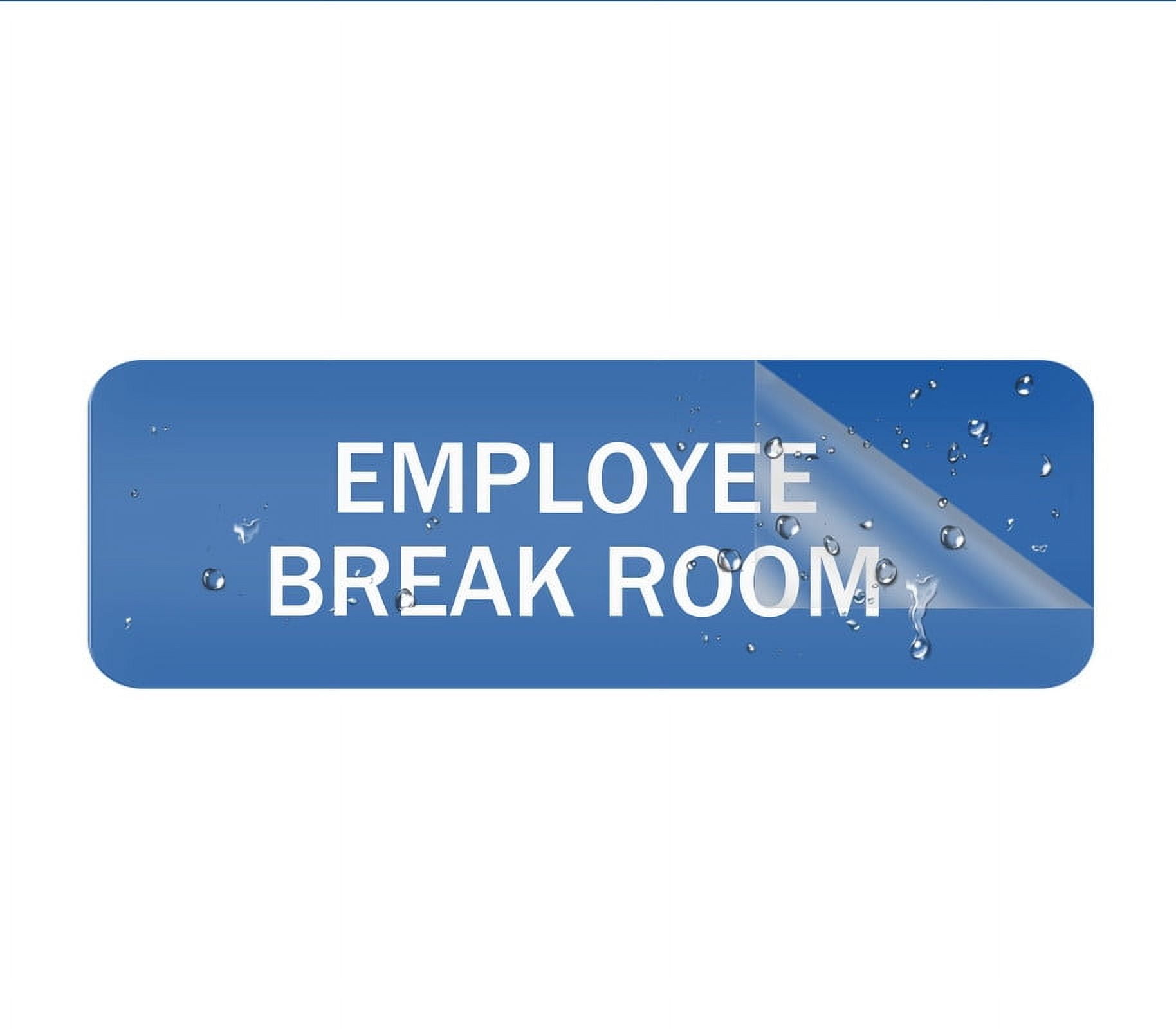 Signs Bylita Square Employee Break Room Sign Easy Installation Durable ...