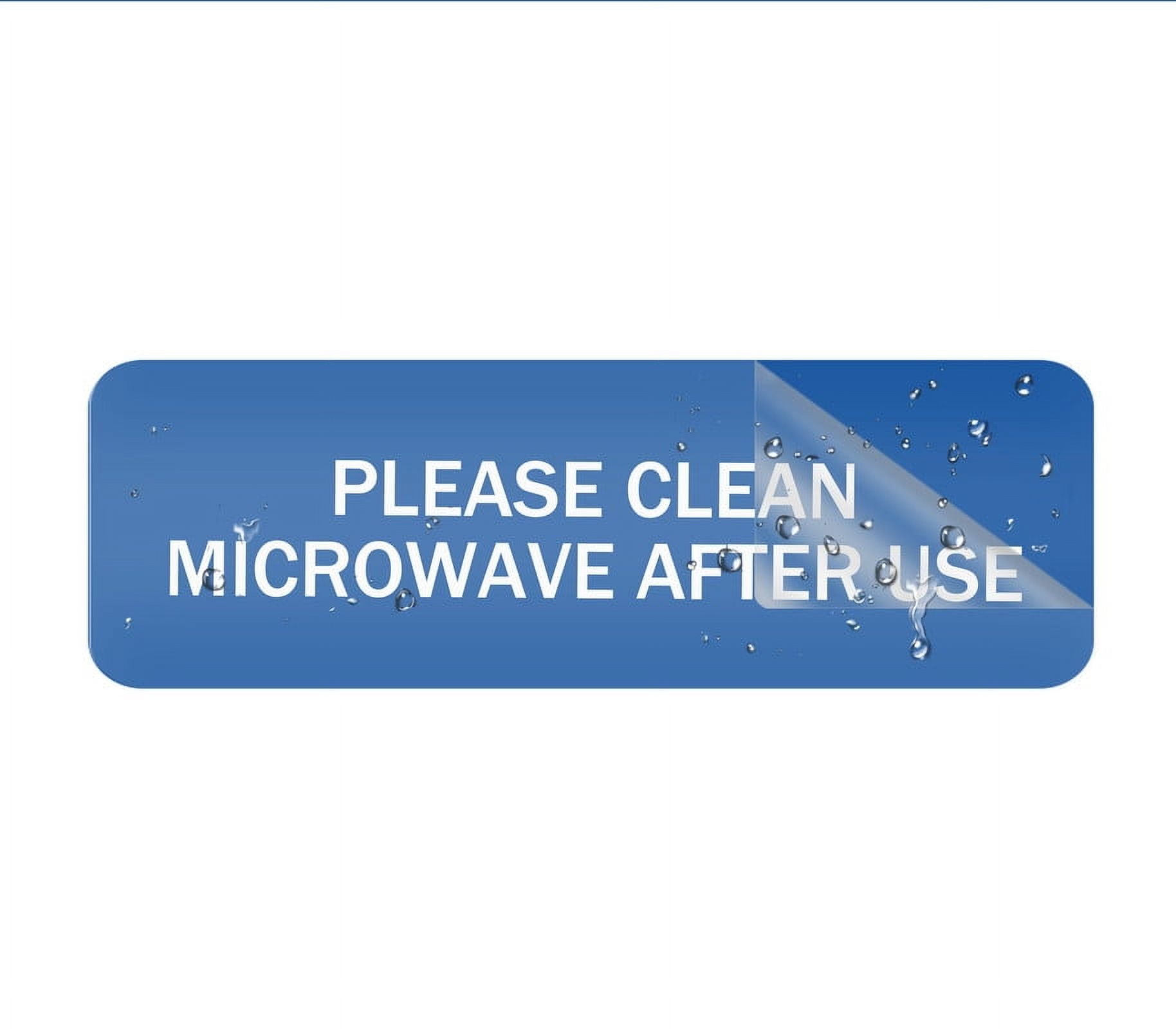 Signs Bylita Square Please Clean Microwave After Use Sign Easy ...