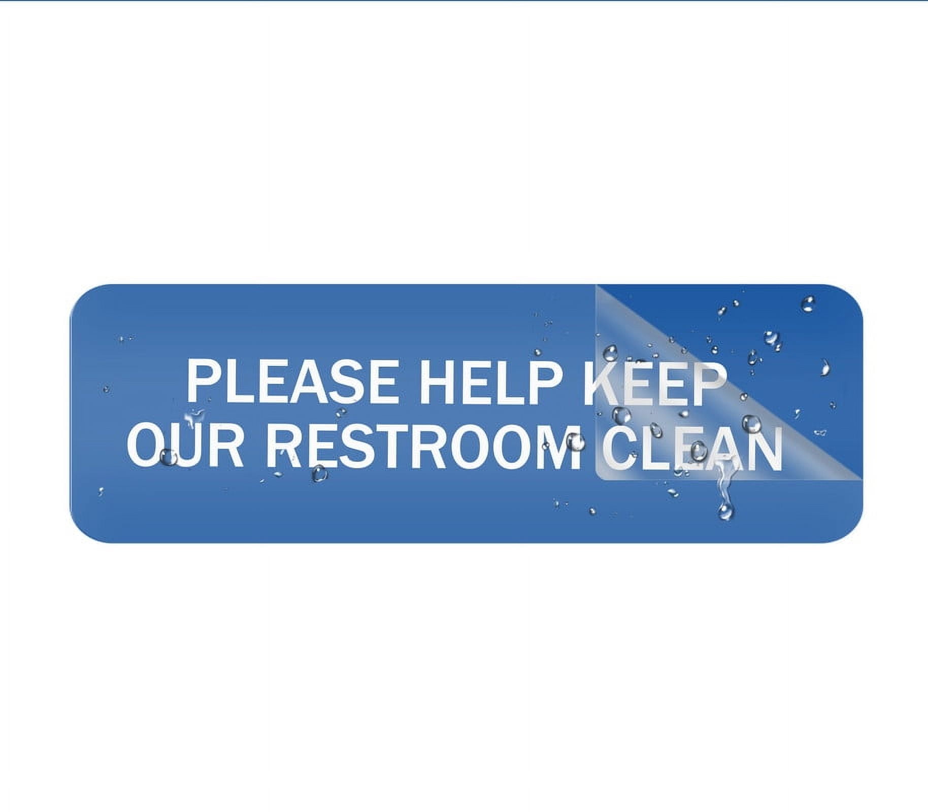 Signs Bylita Square Please Help Keep Our Restroom Clean Sign Easy ...