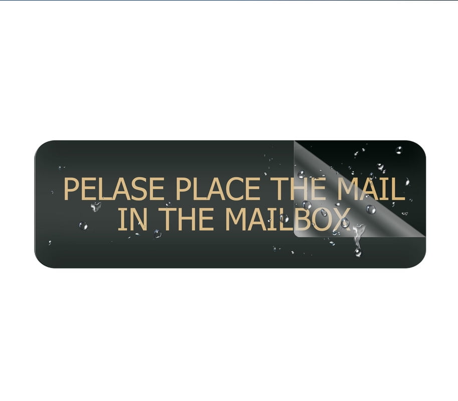 Signs Bylita Victorian Please Place The Mail In The Mailbox Durable Abs ...