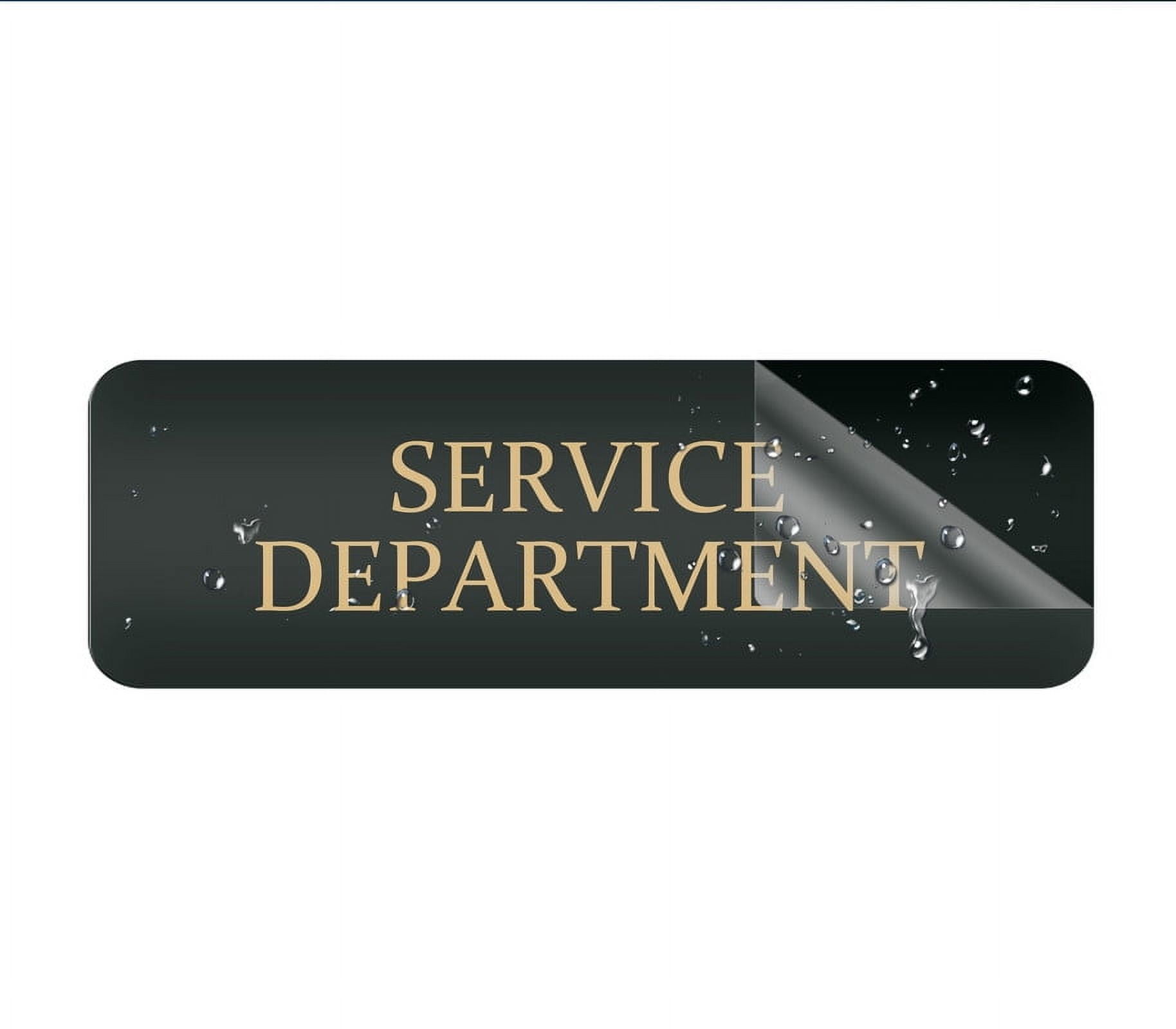 Signs Bylita Victorian Service Department Graphic Wall Or Door Sign ...