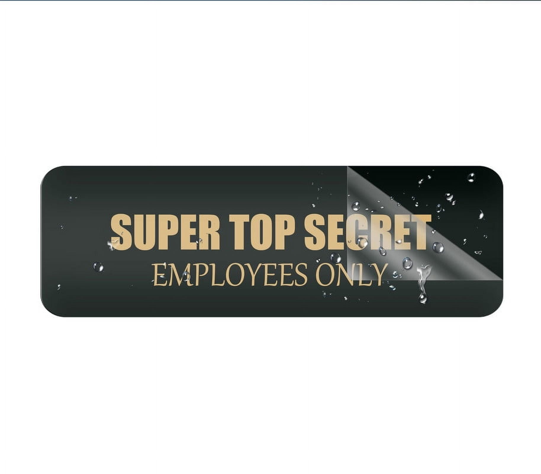 Signs Bylita Victorian Super Top Secret, Employees Only Busines Wall Or ...
