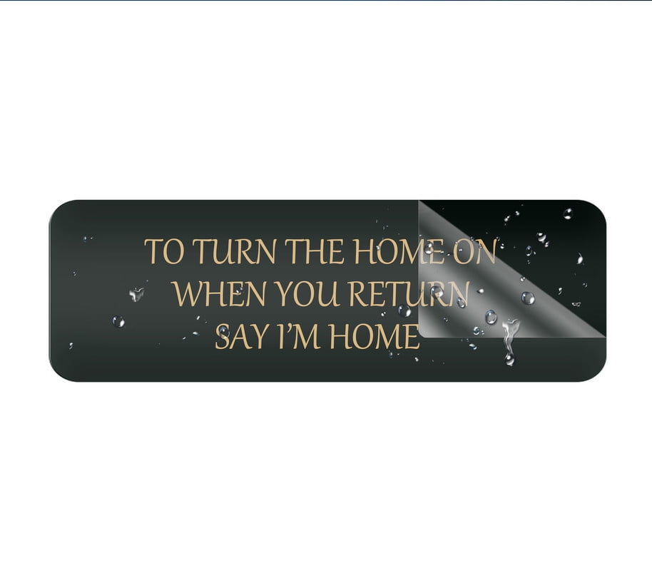 Signs Bylita Victorian To Turn The Home On When You Return Say I'M Home ...