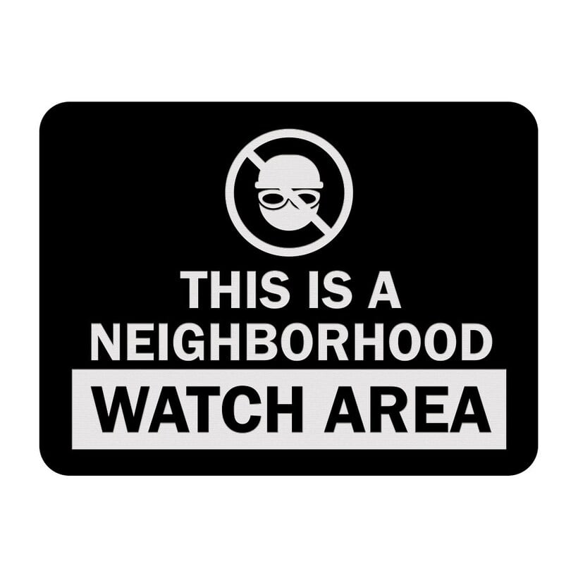Signs Classic Framed This Is a Neighborhood Watch Area Wall or Door ...