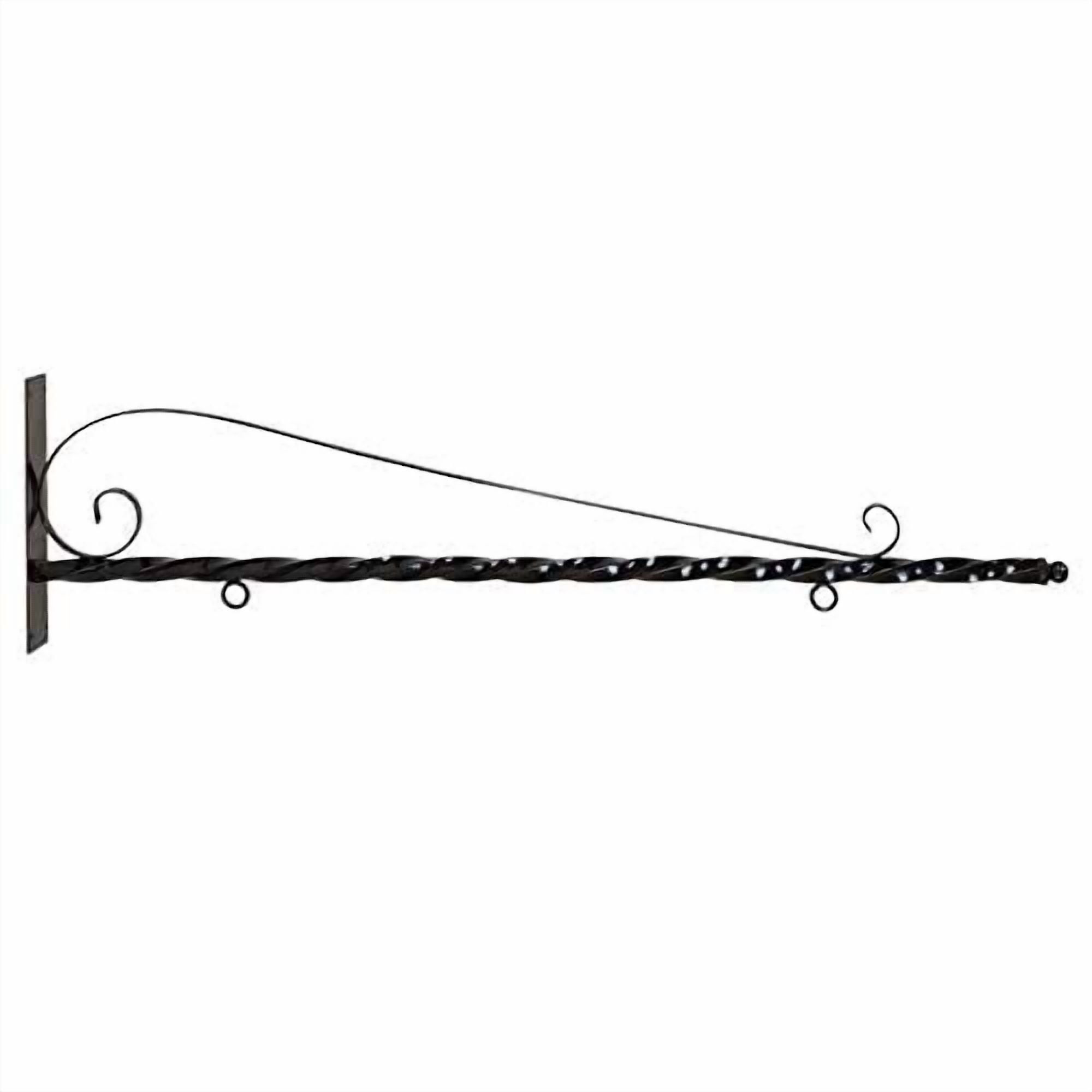 Signs Direct 53" Deluxe Heavy Duty Scroll Bracket, Black Steel, Wall ...