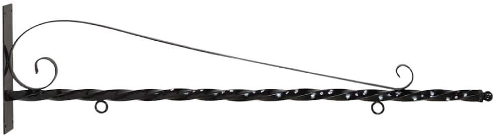 Signs Direct 53" Deluxe Heavy Duty Scroll Bracket, Black Steel, Wall ...