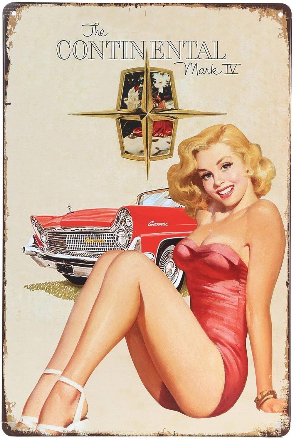 Signs, Vintage FunnyThe Continental Pin-up Girl Vintage 15 * 10Inches 3OOPCS Jigsaw Puzzles ...