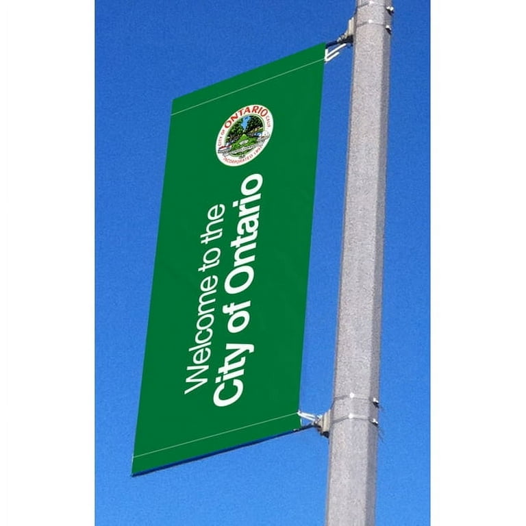 Light Pole Banner Hardware Double Sided Street Pole Banner Bracket 24"