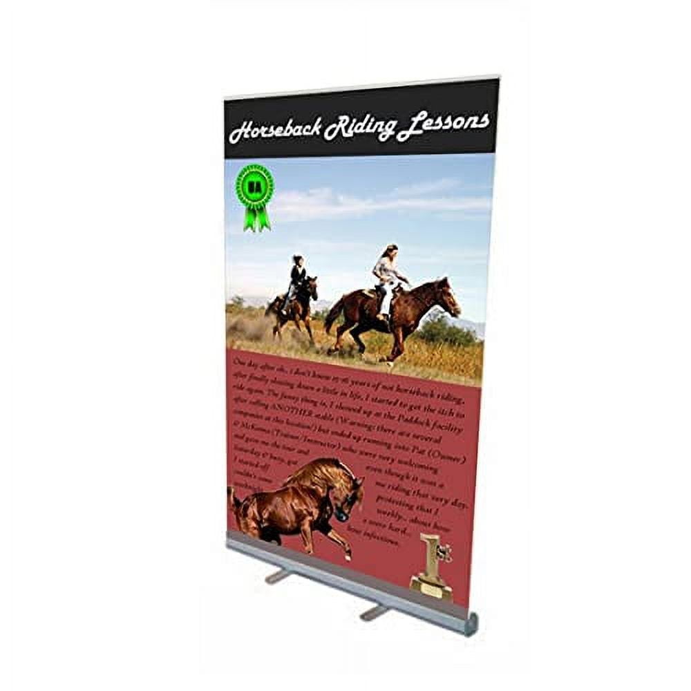 Signworld 45" Retractable Roll Up Banner Stand Display - Walmart.com