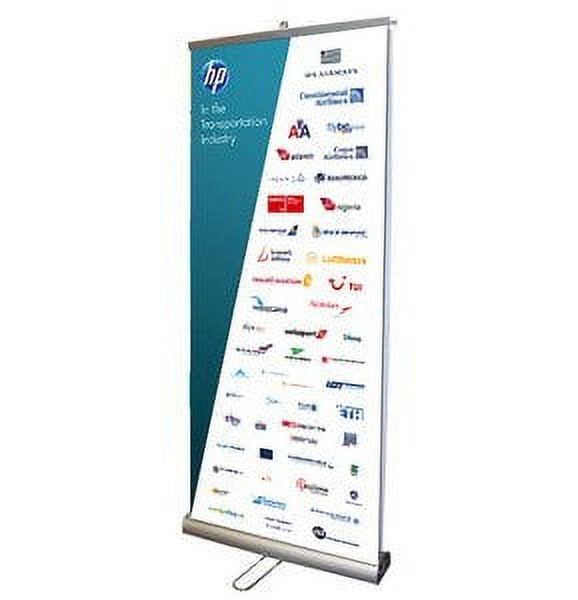 Signworld Double Sided Retractable Roll Up Banner Stand 33" - Walmart.com