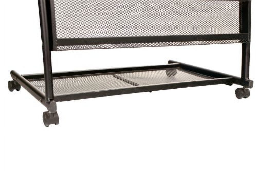 Signworld Mobile Literature Magazine Rack Brochure Holder 4 shelf ...