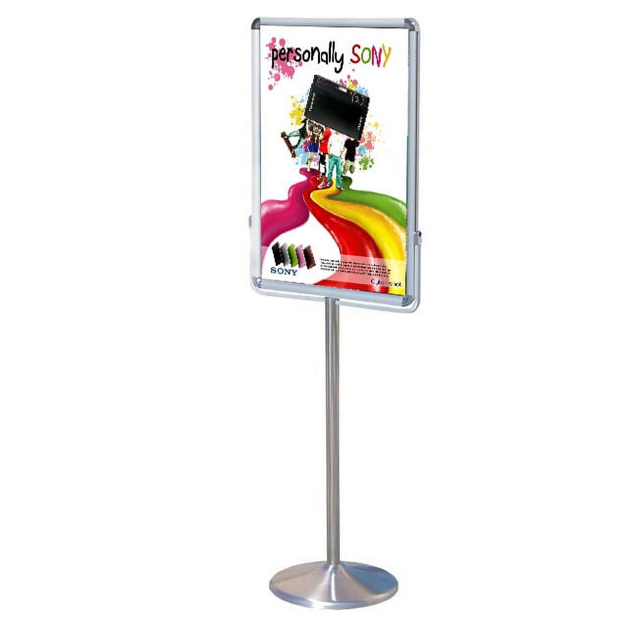 Signworld Poster Stand Pedestal Display Floor Standing Double Sided ...