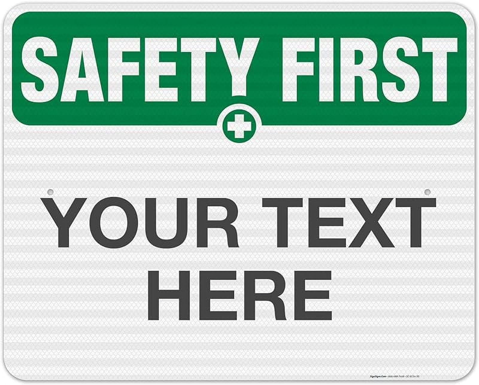 Sigo Signs Custom Danger Sign, OSHA Sign, 10x7 Inches, Rust Free .040 ...