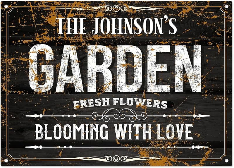 Sigo Signs Custom Garden Signs, Personalized Sign for Garden, Ideal ...