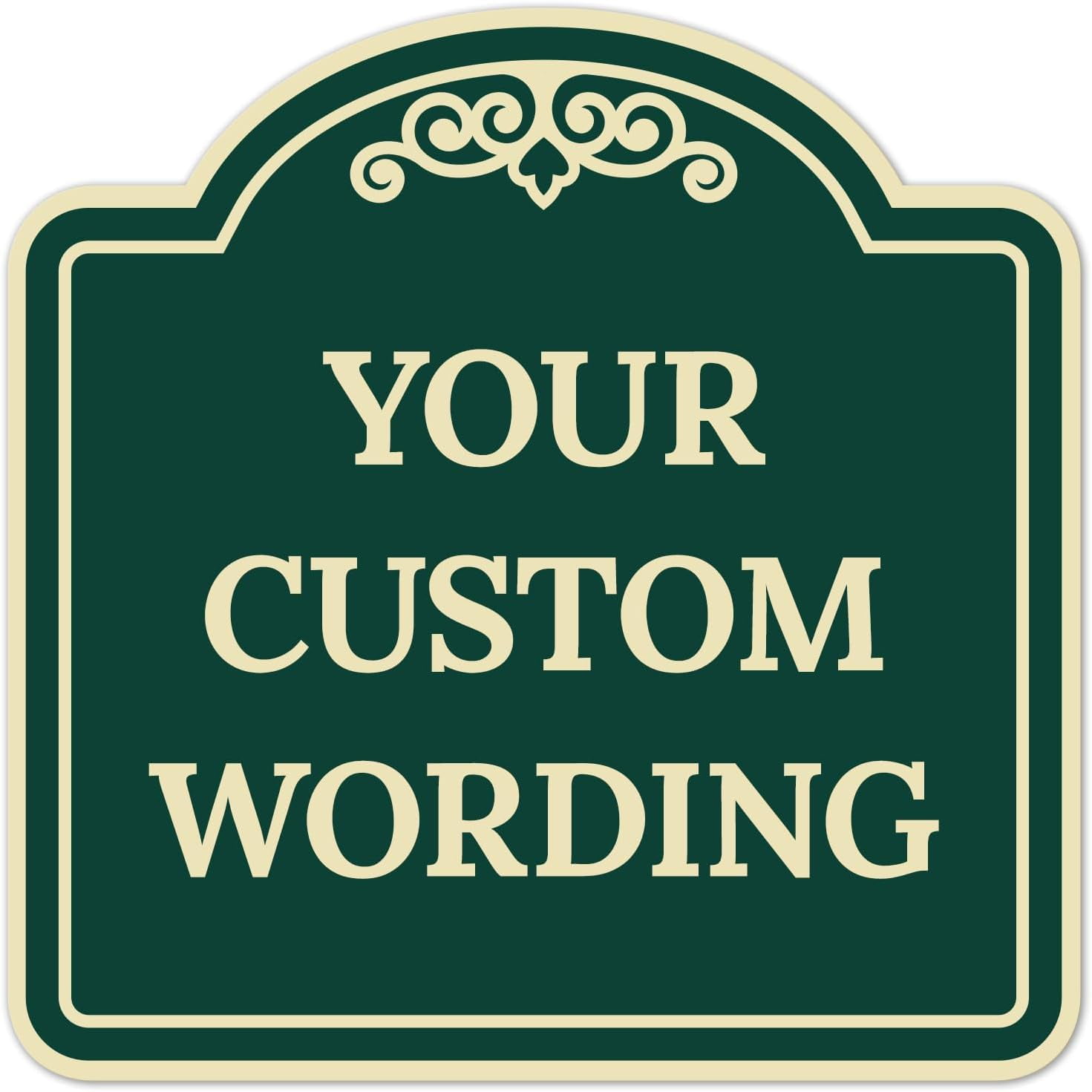 Sigo Signs Custom Indoor/Outdoor Decorative Sign,Custom Personalized ...