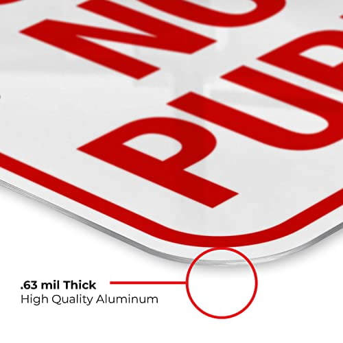 Sigo Signs, Horizontal Dumpster Not for Public Use Sign, 18x24 Inches ...