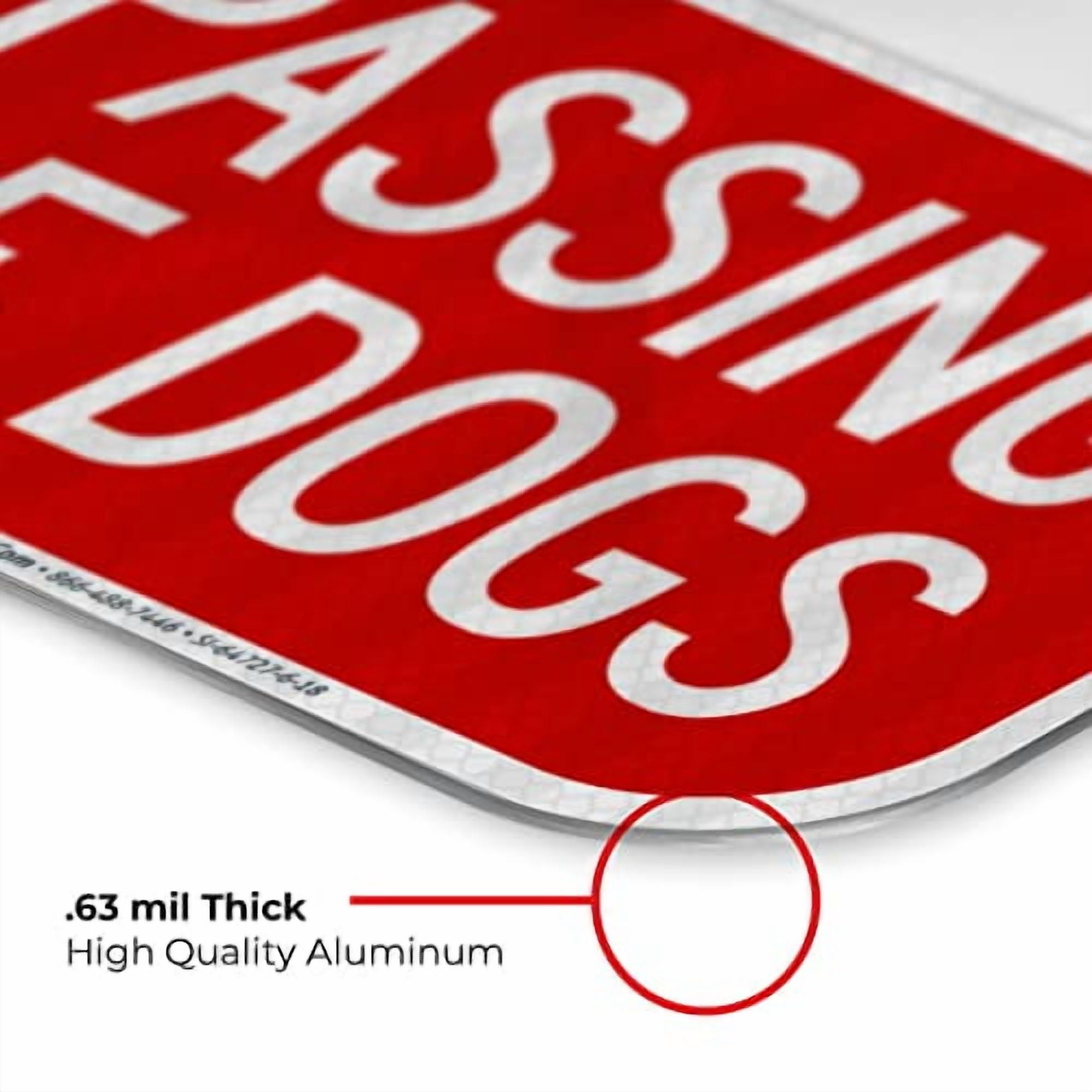 Sigo Signs, No Trespassing Beware of Dog Sign, (SI-64727) 6x18 Inches ...