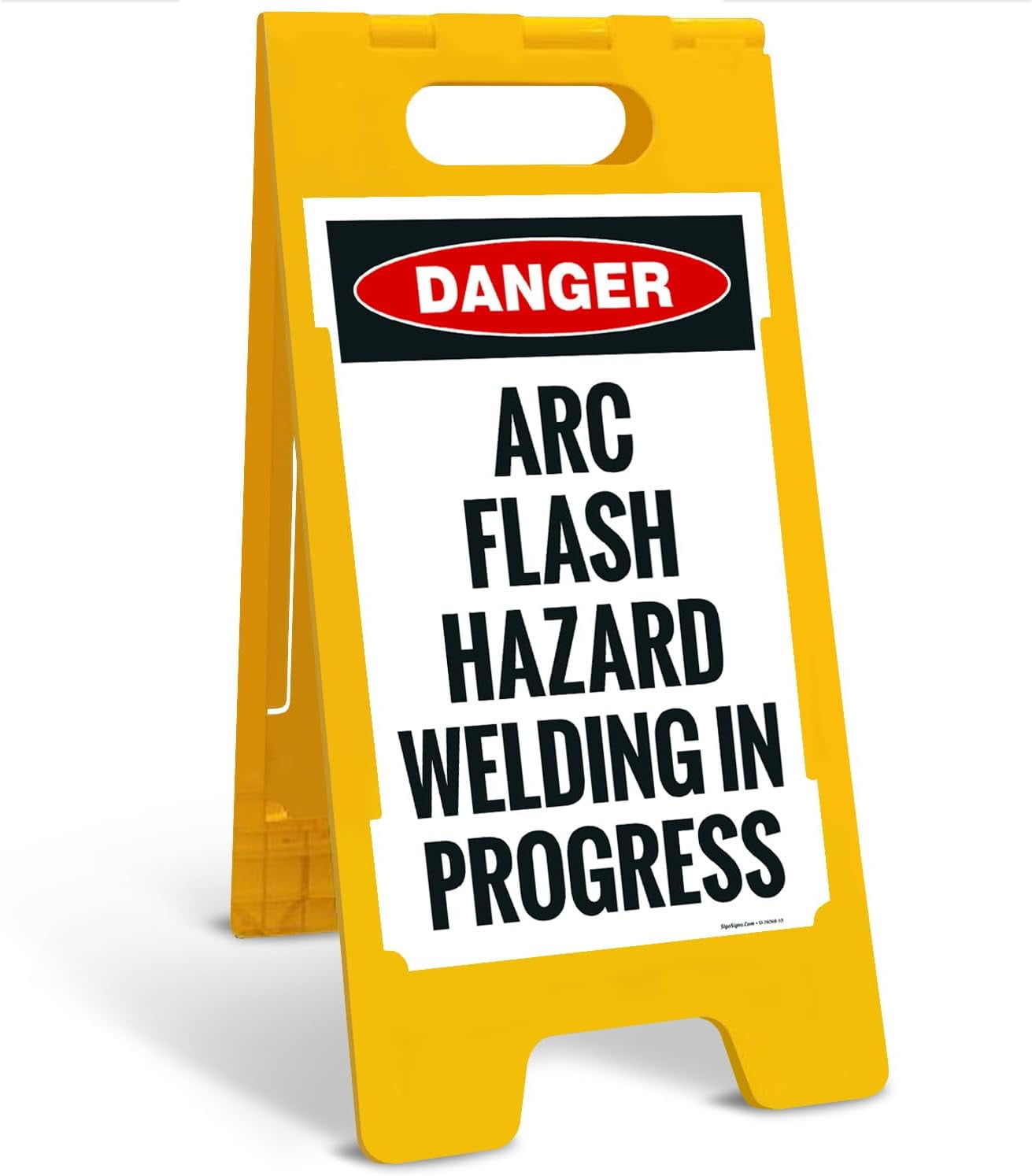 Sigo Signs, OSHA Danger Arc Flash Hazard Welding in Progress Sidewalk ...