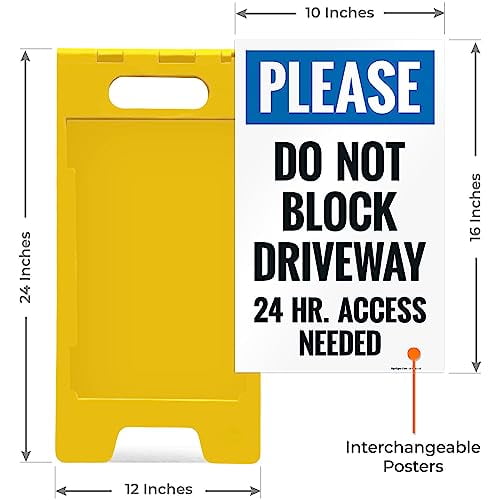 G3C4098LPlease Do Not Block Driveway 24 Hour Access Needed Sidewalk ...
