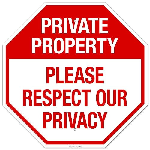 Sigo Signs - Private Property Please Respect Our Privacy Sign, 24x24 ...