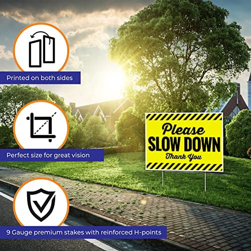 Sigo Signs - Slow Down This is A Neighborhood Not at Racetrack Sign ...