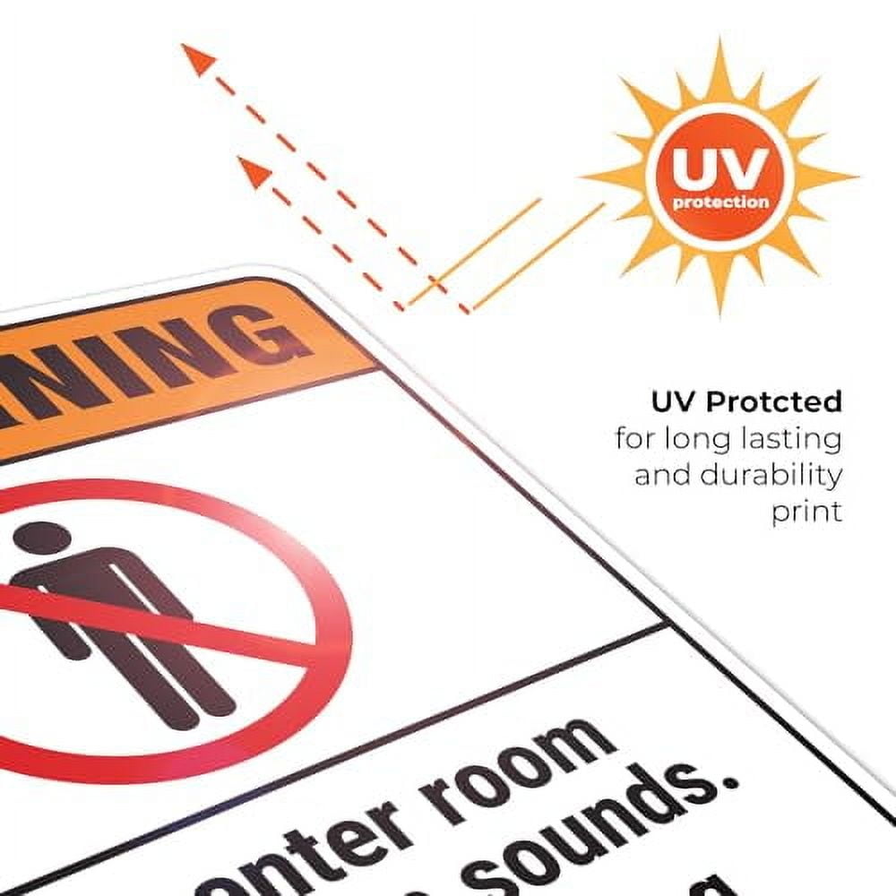 Sigo Signs, Warning Do Not Enter Room When Alarm Sounds Halon 1301 ...