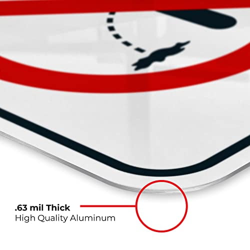 Sigo Signs, Warning Do Not Pee Sign, 18x24 Inches, Rust Free .063 ...