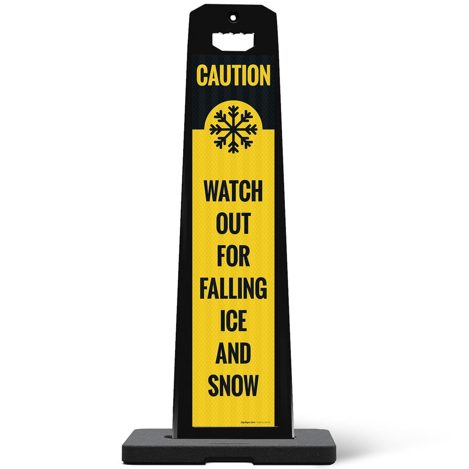 Sigo Signs, Watch Out for Falling Ice and Snow Vertical Panel Sign Kit ...