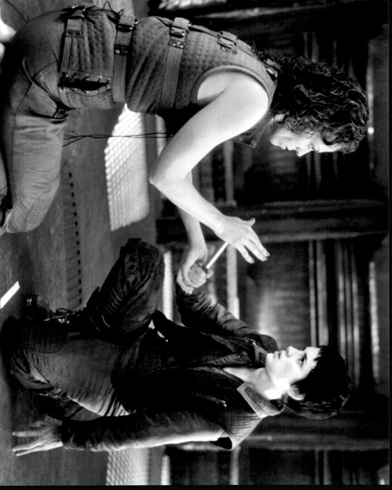 Sigourney Weaver And Winona Ryder With Knife In Alien: Resurrection Black And White Photo Print ...