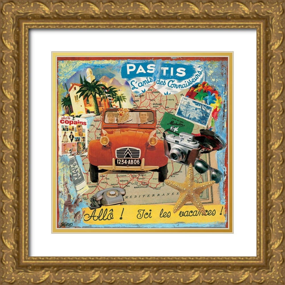 Sigrid, M. 26x26 Gold Ornate Wood Framed with Double Matting Museum Art ...