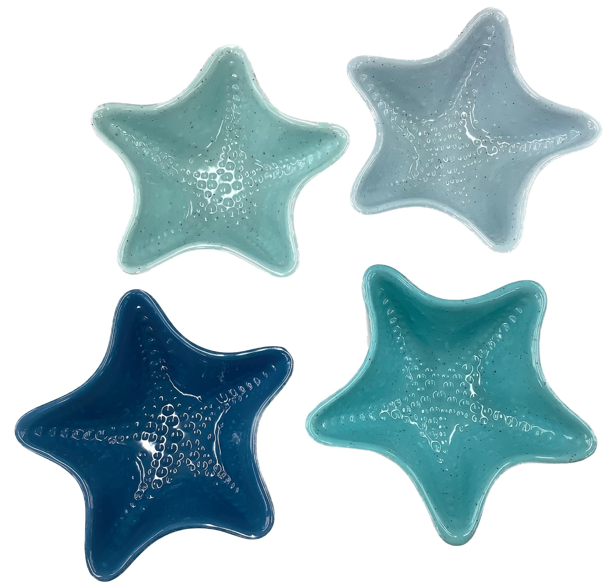 Sigrid Olsen Starfish Melamine Snack Bowls, Coastal Beach Themed ...