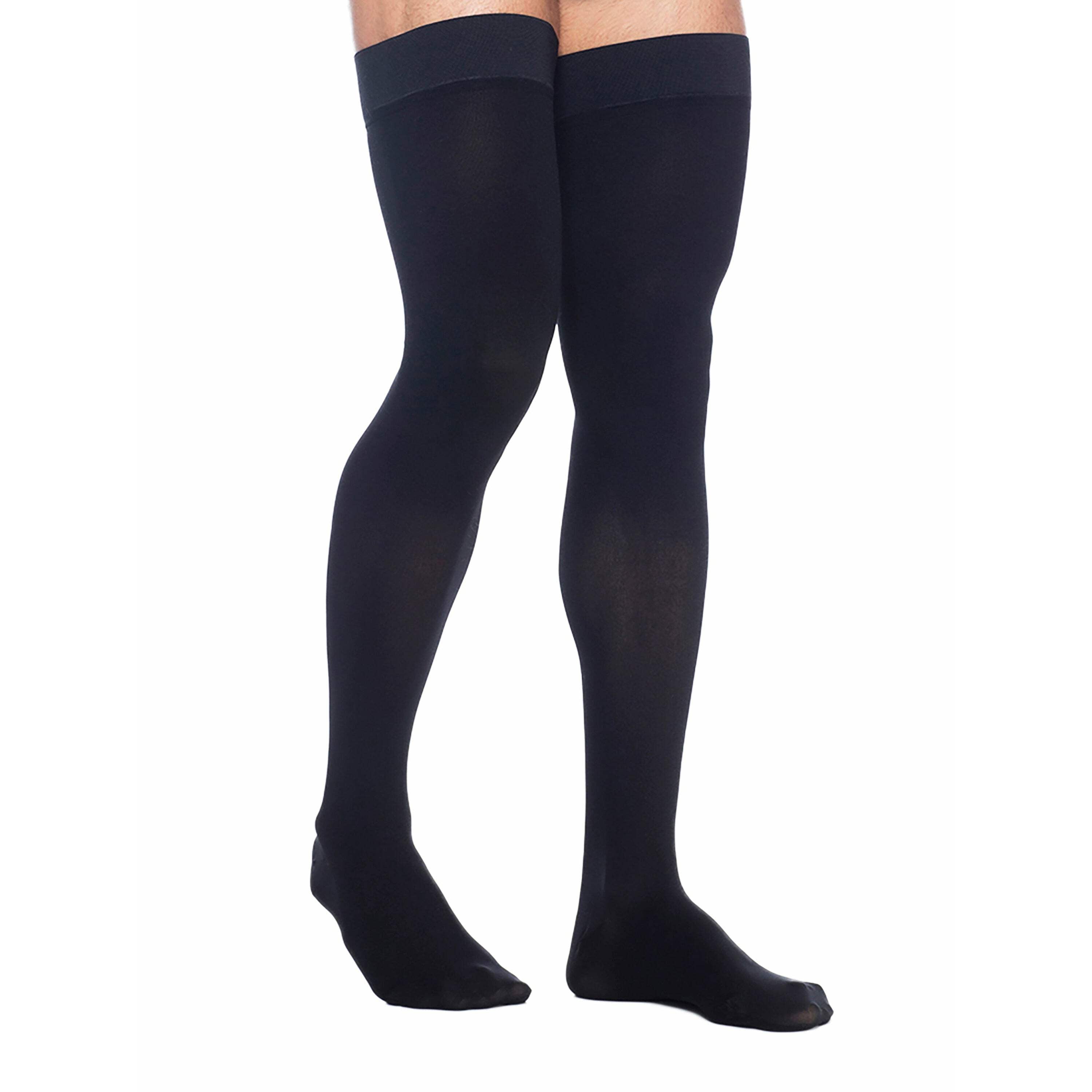 Sigvaris Dynaven 971 15-20 Men's Closed Toe Thigh High Compression ...