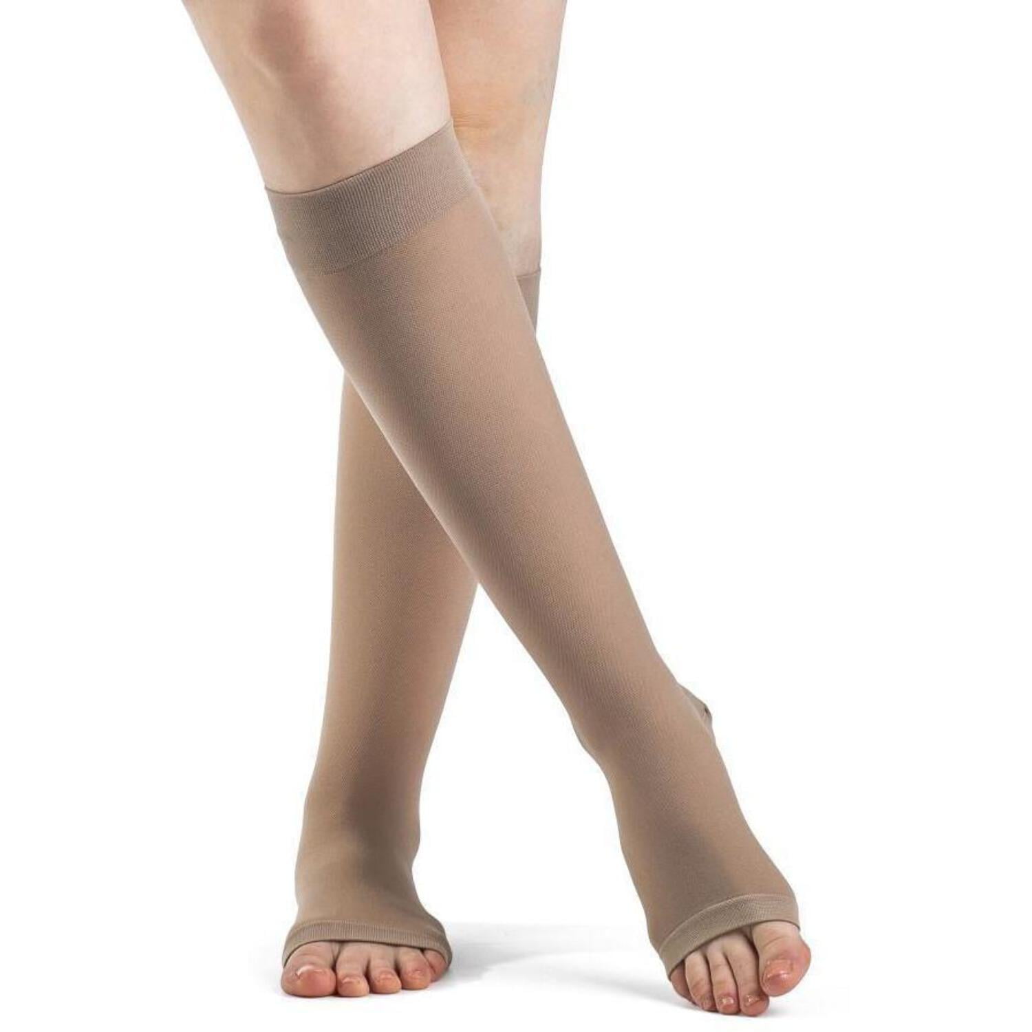 Sigvaris Dynaven 973 30-40 Open Toe Knee High Compression Stockings w ...